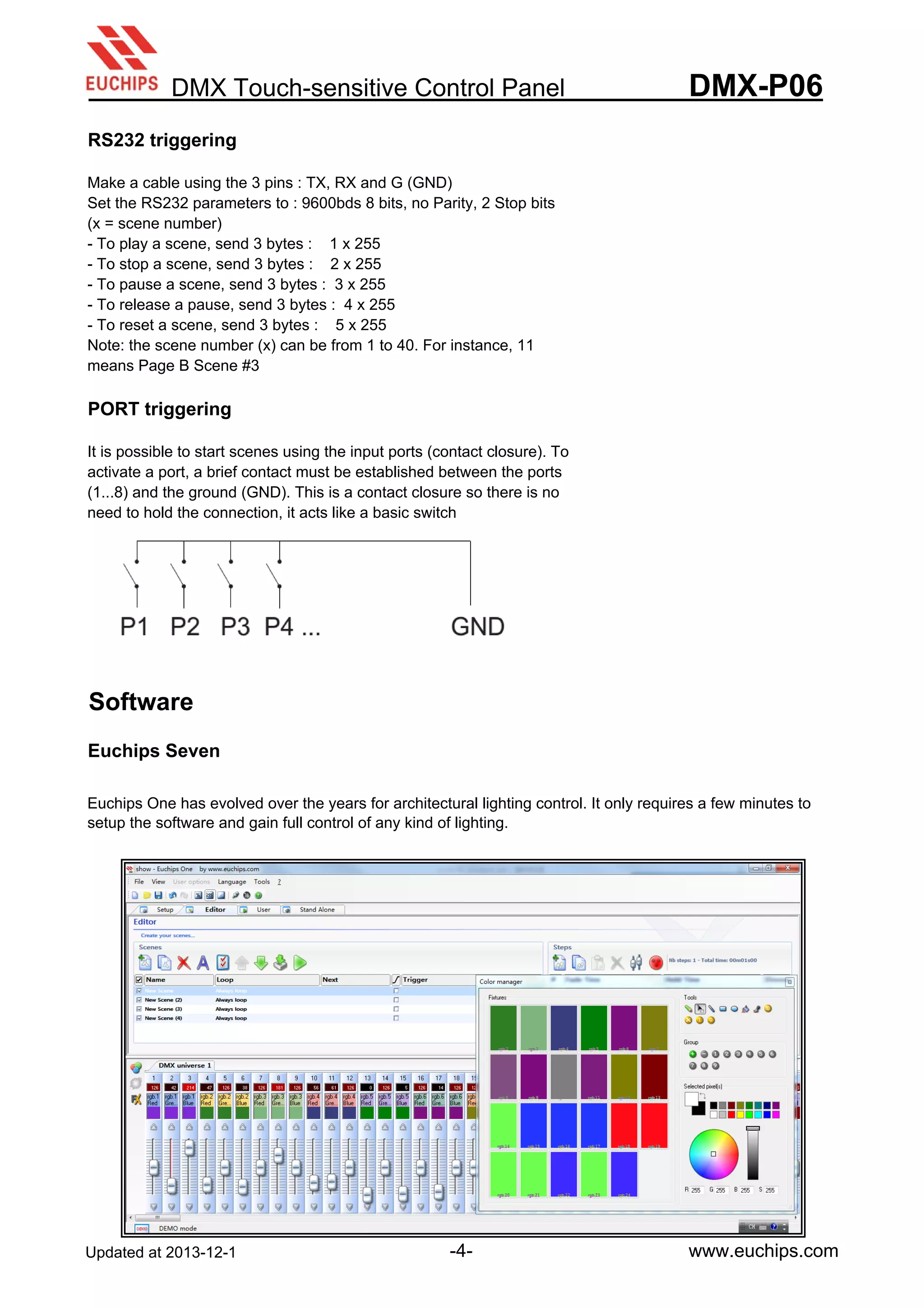 dmx touch panel controller | PDF