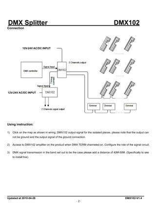 dmx splitter DMX102 | PDF