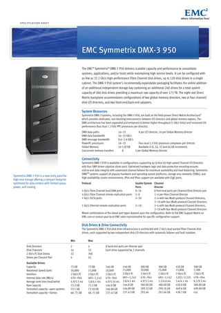 Dmx3 950-technical specifications | PDF