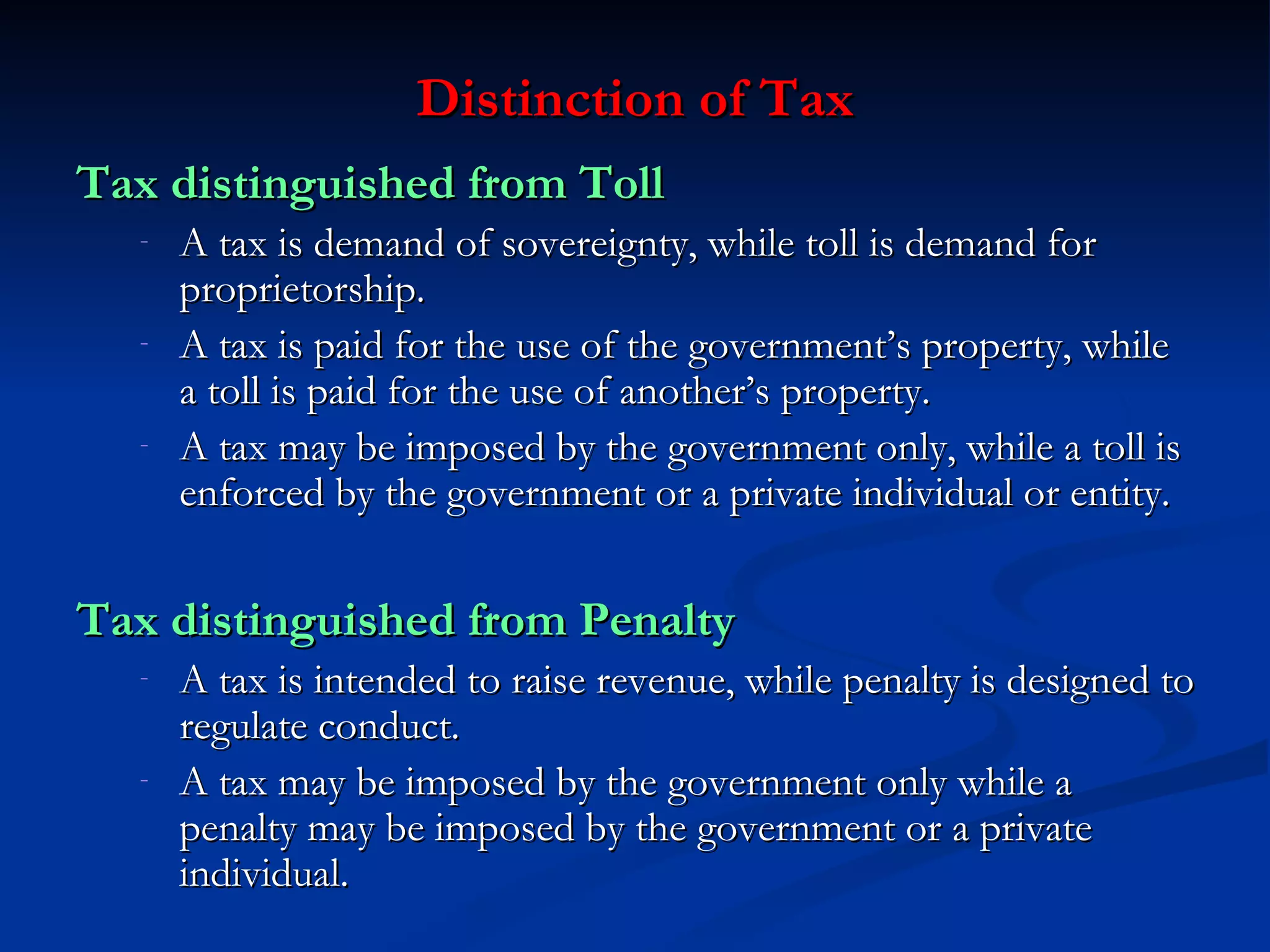 Concepts of Taxation | PPT