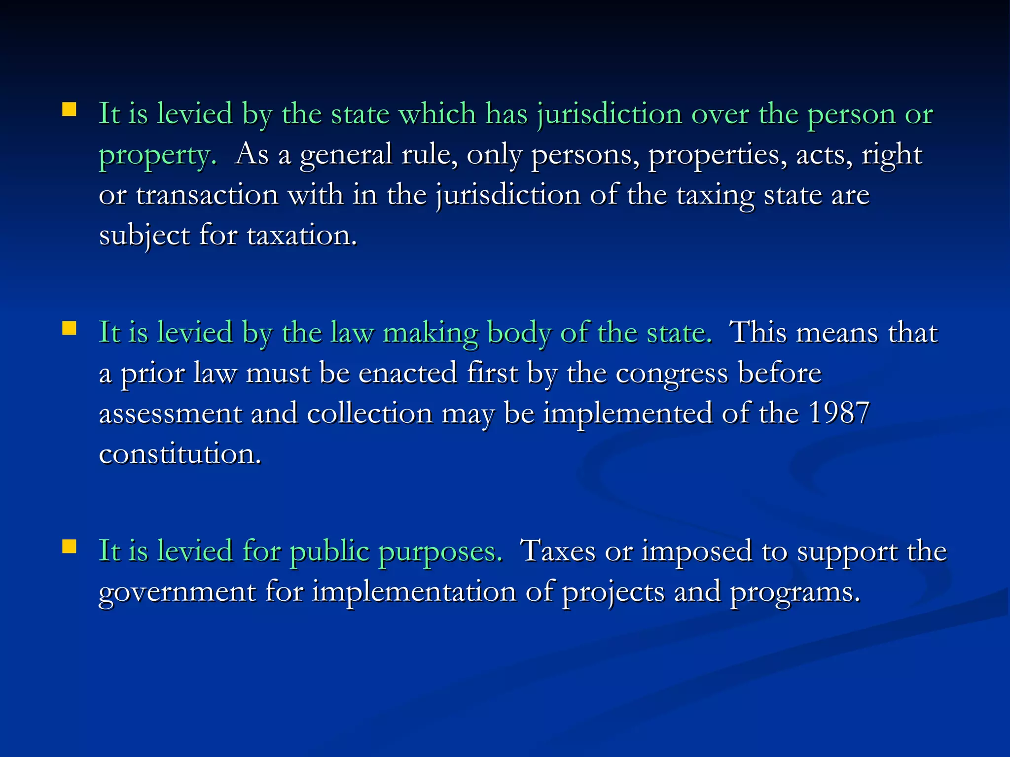 Concepts of Taxation | PPT