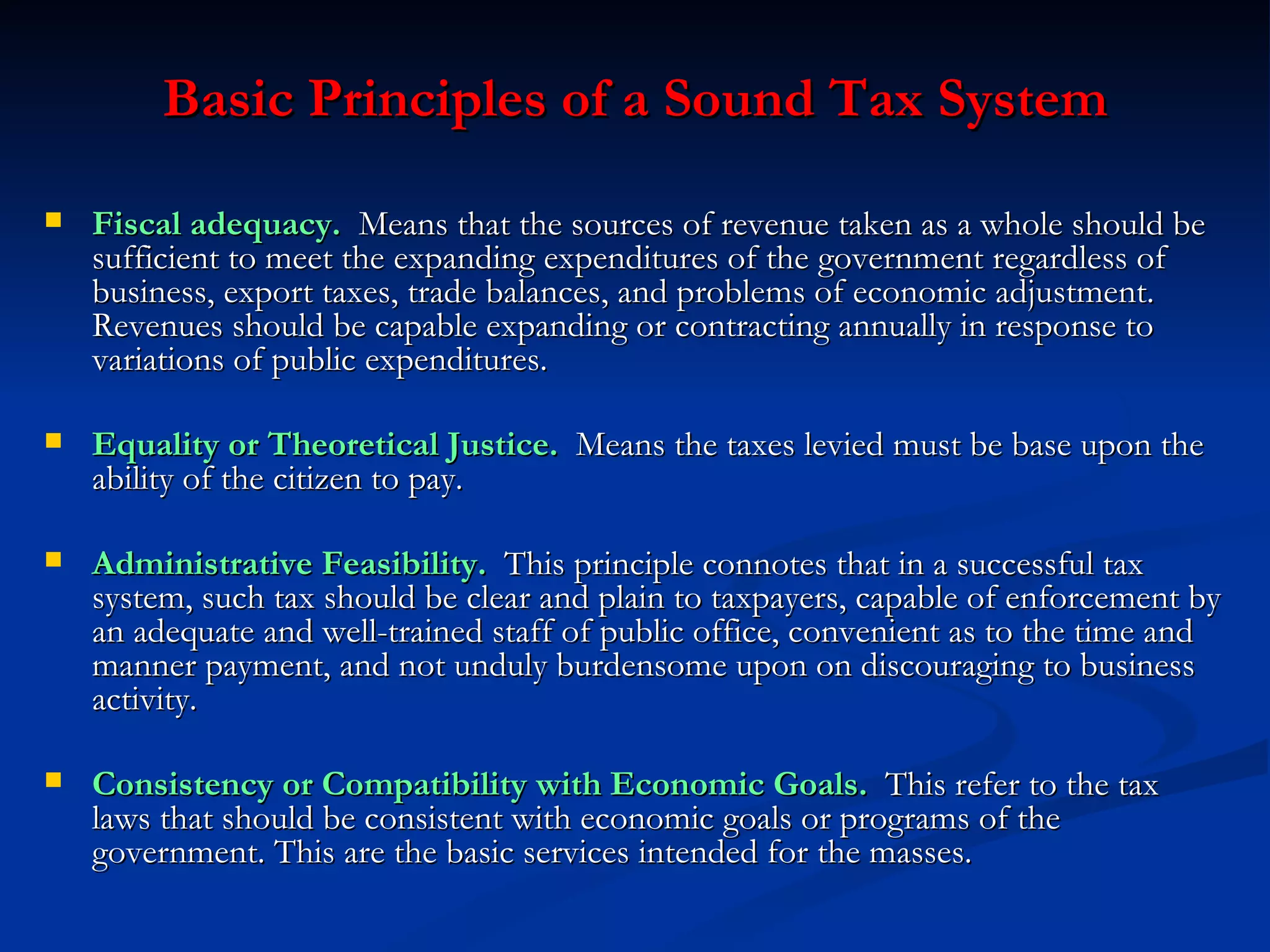 Concepts of Taxation | PPT