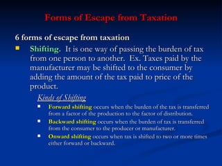 Concepts of Taxation | PPT
