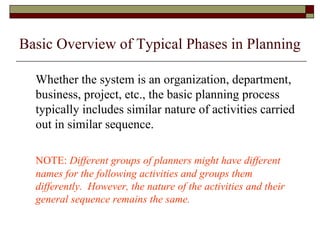 Basic Guidelines for Successful Planning Process | PPT