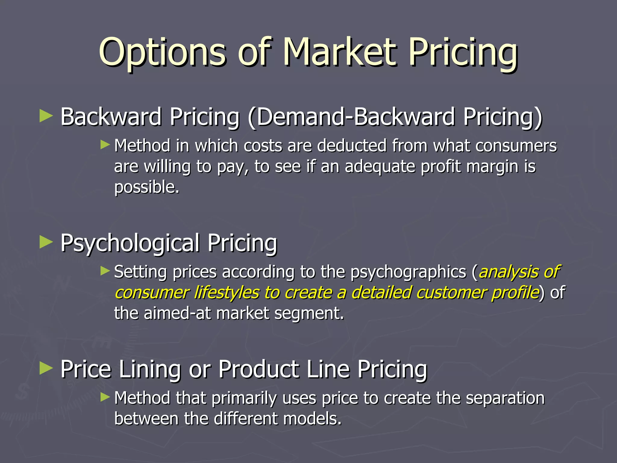 Market Pricing | PPT
