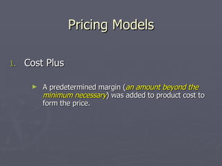 Market Pricing | PPT