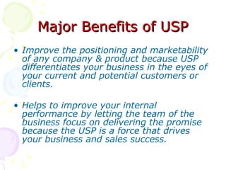 Unique Selling Proposition & Tagline | PPT