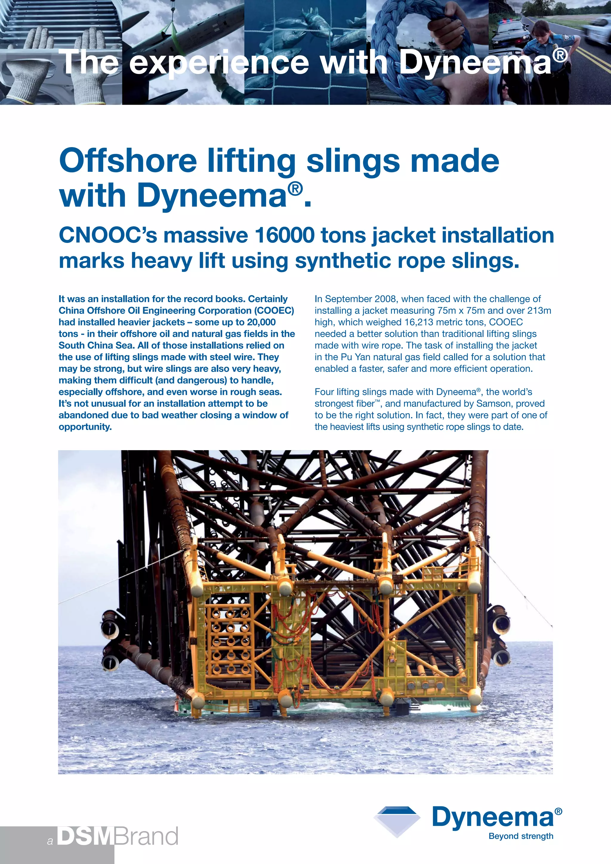 Offshore lifting slings made with Dyneema® | PDF