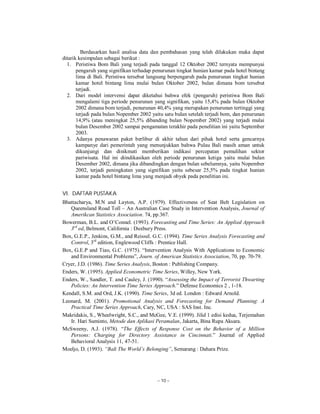 Jurnal Time Series Model Intervensi | PDF
