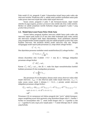 Jurnal Time Series Model Intervensi | PDF