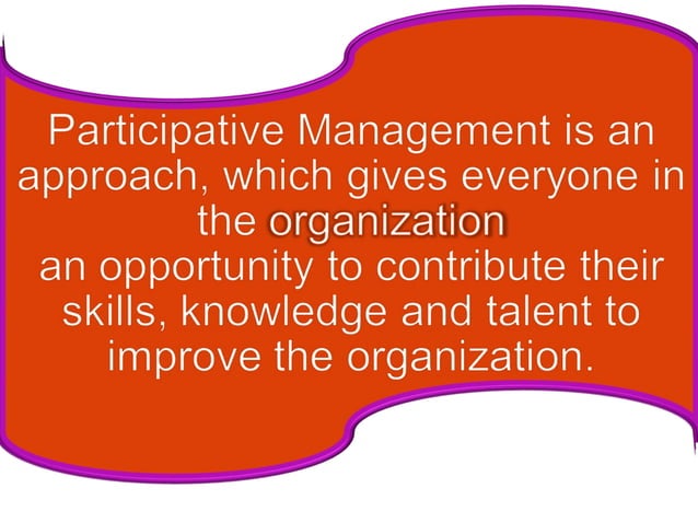 participative management | PPT
