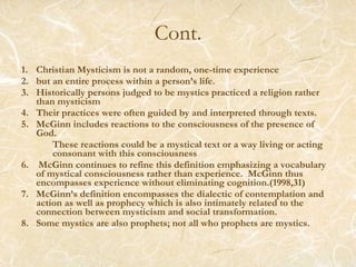 Mysticism and Social Transformaion | PPT