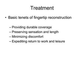 Fingertip injuries surgical management 1 | PPT