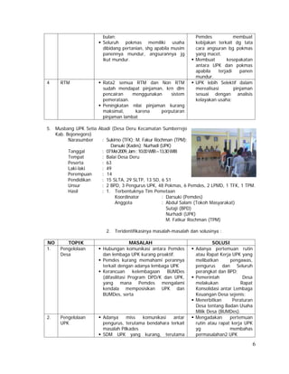 Progress report Mei bojonegoro | PDF