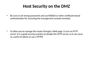 Demilitarized Zone (DMZ) in computer networking | PPT