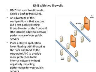 Demilitarized Zone (DMZ) in computer networking | PPT