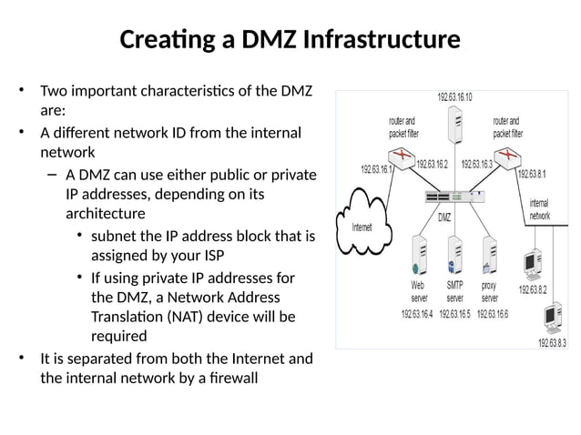 Demilitarized Zone (DMZ) in computer networking | PPT