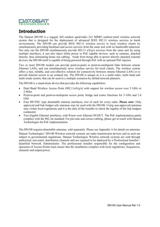 Dn100 user-manual-1763462 | PDF