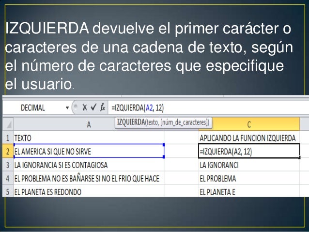 Funciones De Texto En Excel – JKEK
