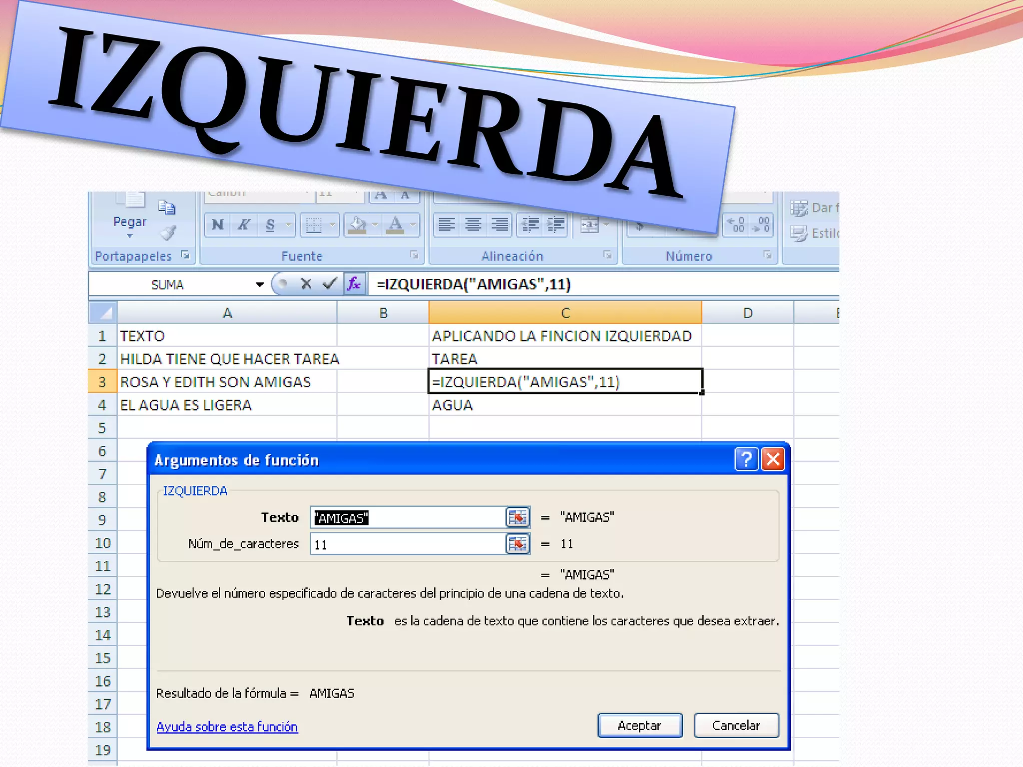 FUNCIONES DE EXCEL | PPTX
