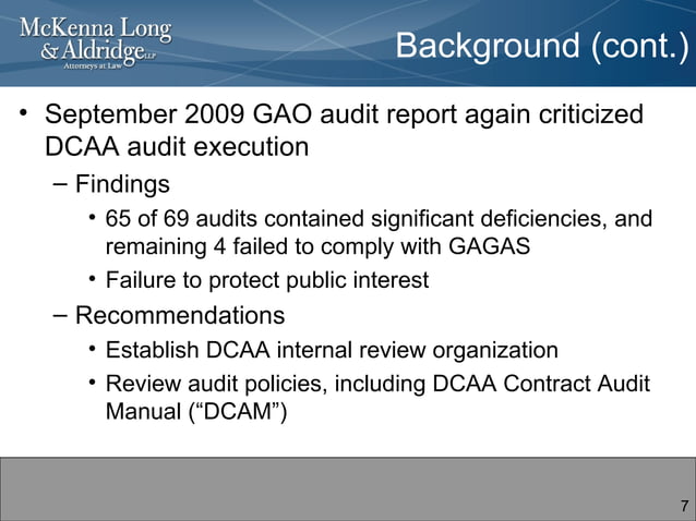 Recent Trends in Government Contract Cost Recovery and DCAA Audit ...