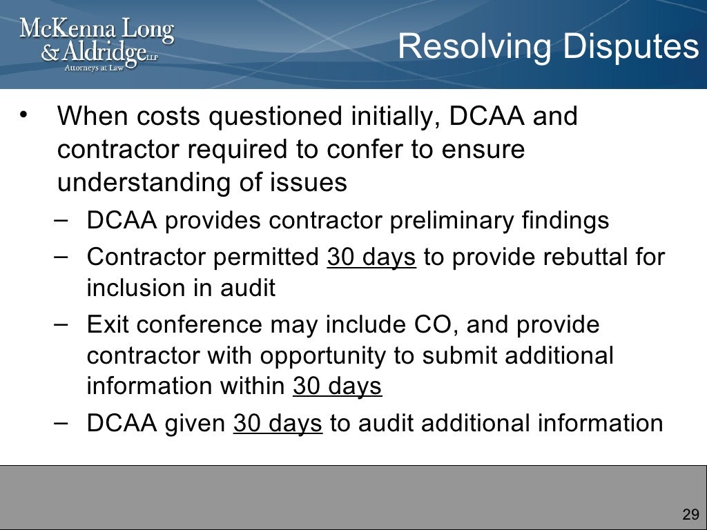 Recent Trends in Government Contract Cost Recovery and DCAA Audit Iss…