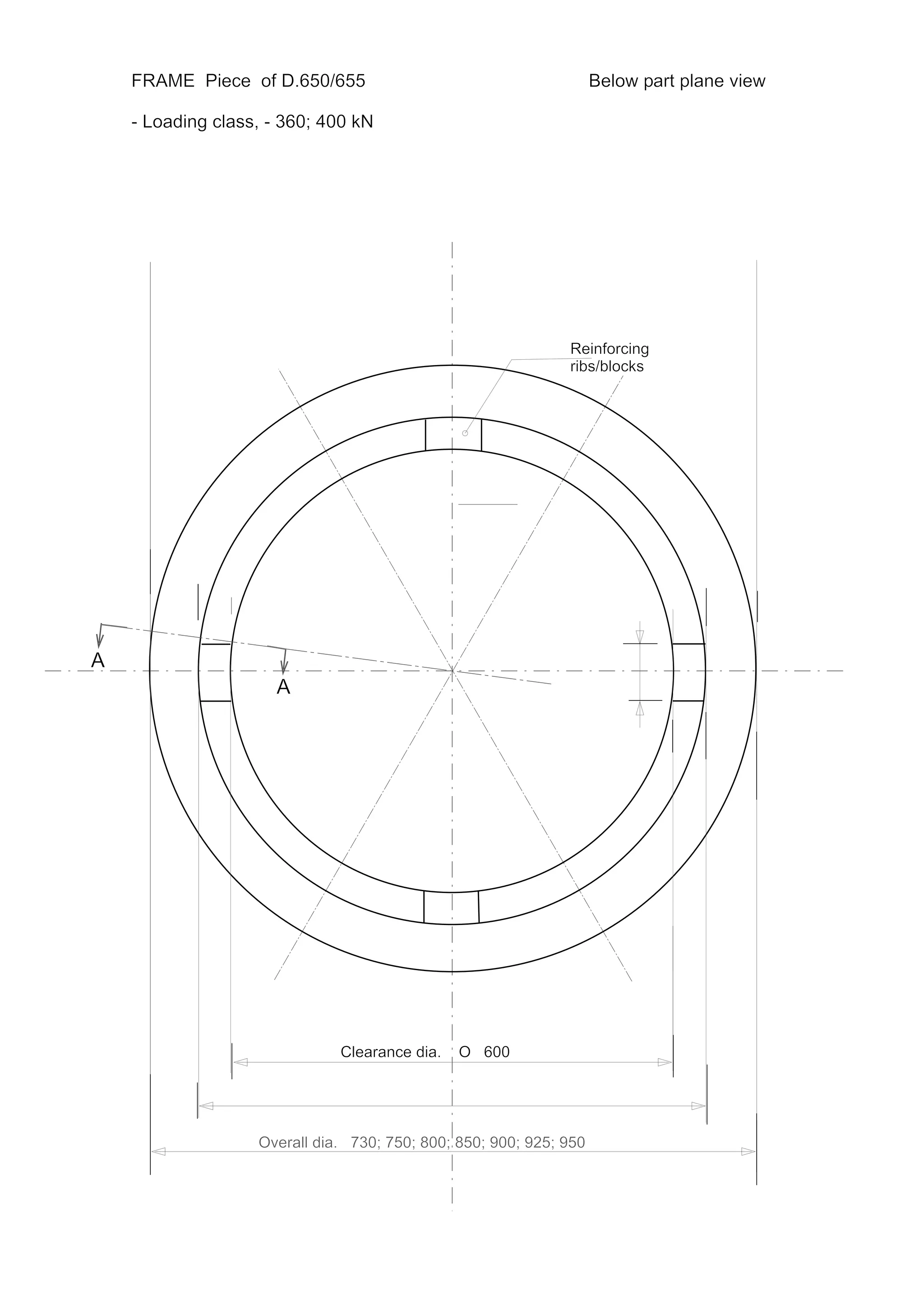 DN650 - Ductile Iron Manhole Cover D400 400kN - 600 mm | PDF