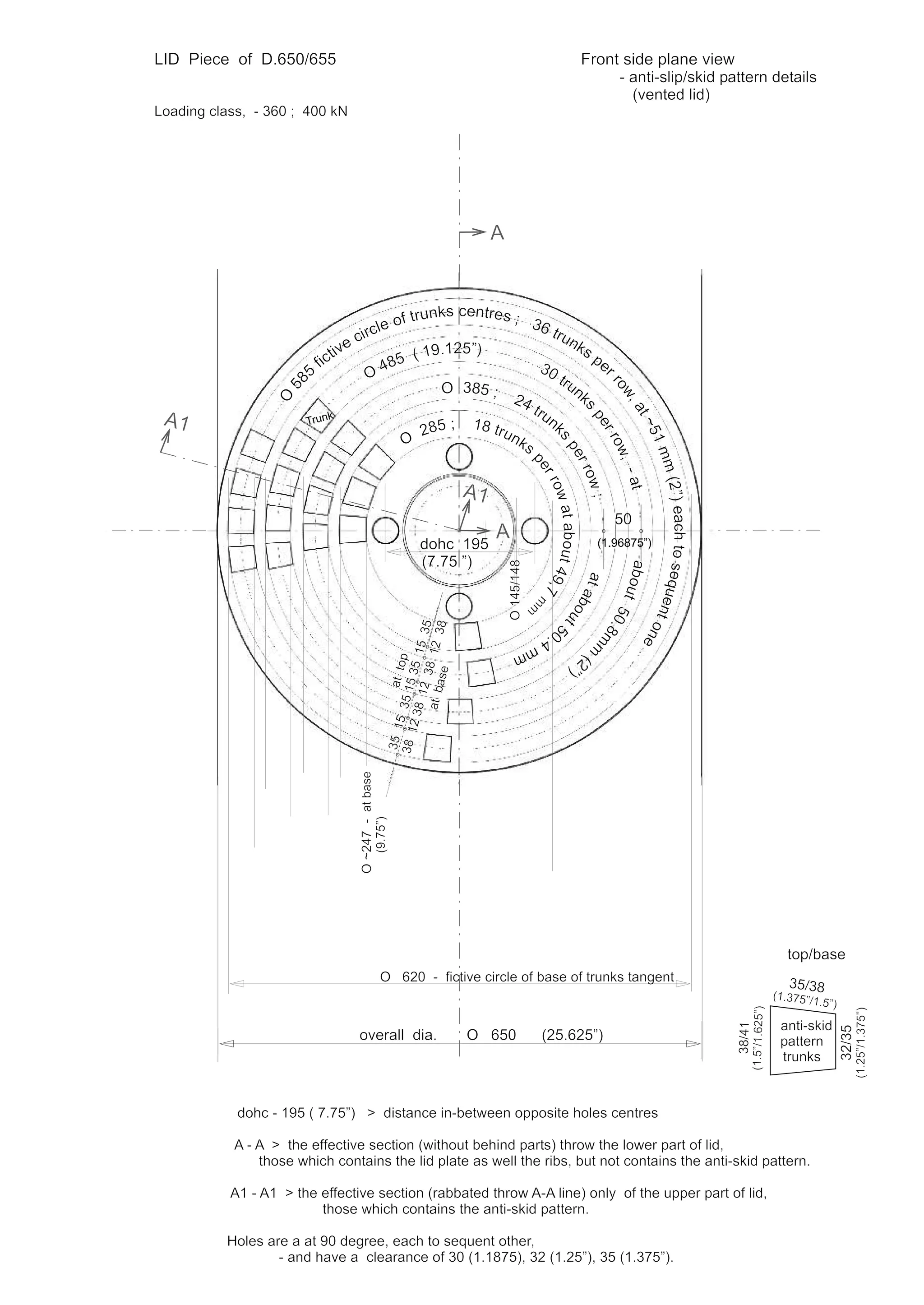 DN650 - Ductile Iron Manhole Cover D400 400kN - 600 mm | PDF