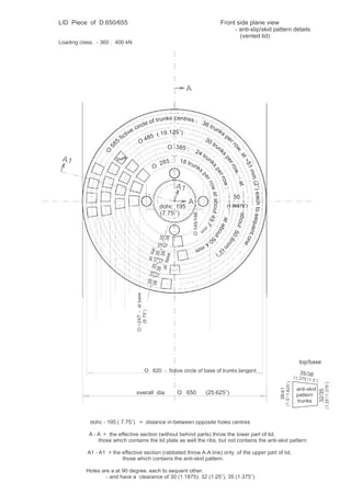 DN650 - Ductile Iron Manhole Cover D400 400kN - 600 mm | PDF