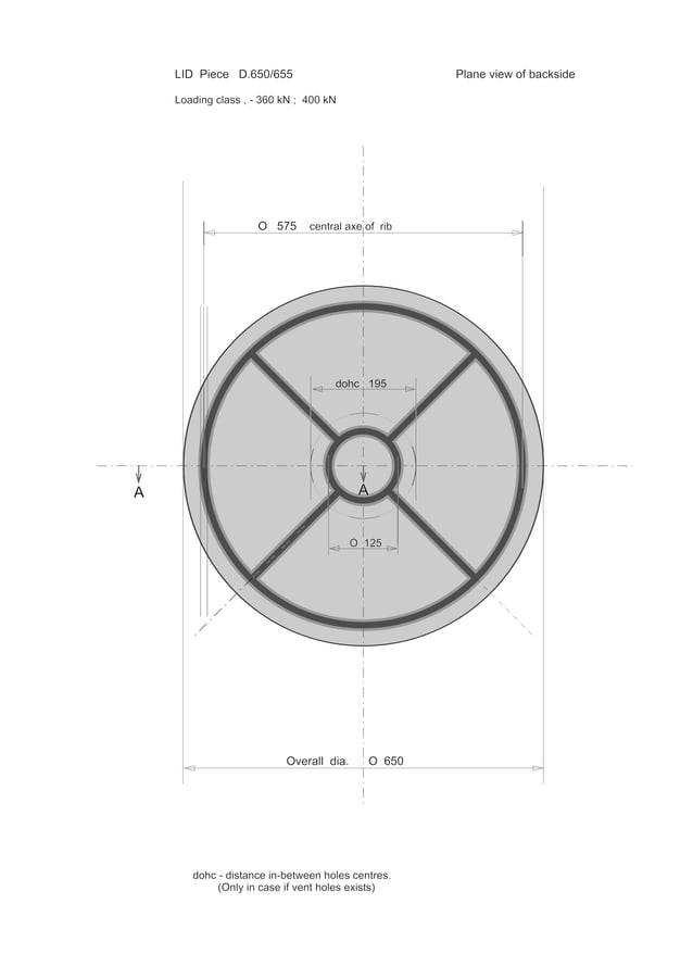 DN650 - Ductile Iron Manhole Cover D400 400kN - 600 mm | PDF