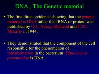 DNA -Genetic Material | PPT