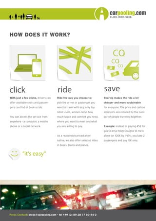 Carpooling | PDF | Europe Travel | Travel Locations