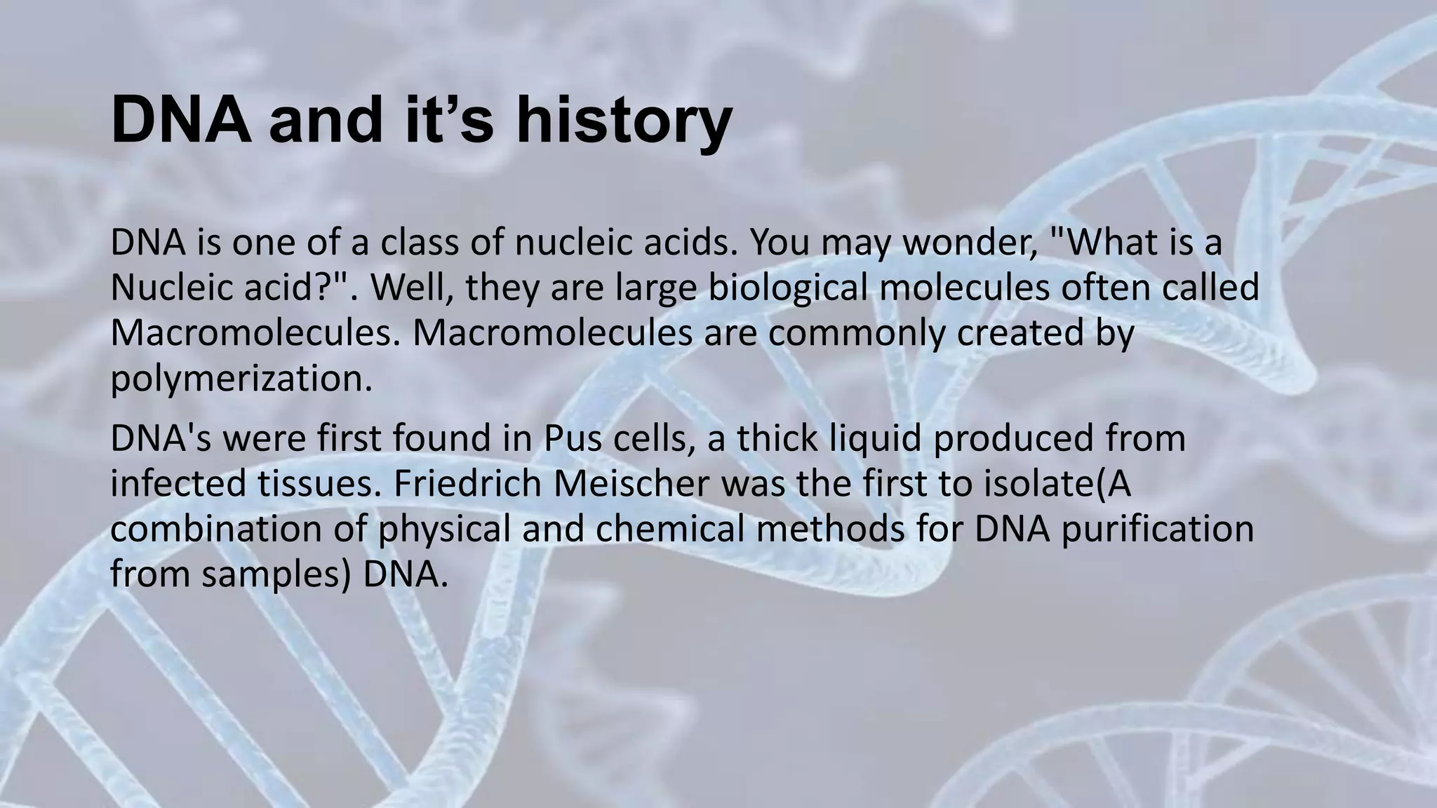 Introduction to DNA | PPTX | Chemistry | Science