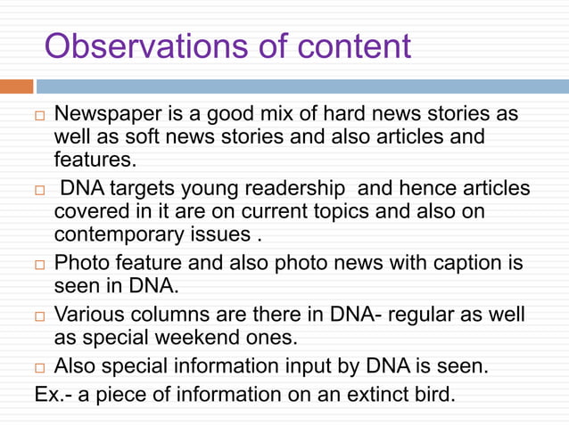 Dna- newspaper | PPT