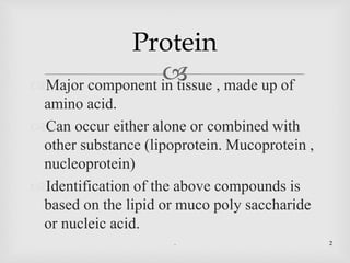 Demonstration of protein and nucleic acids | PPTX