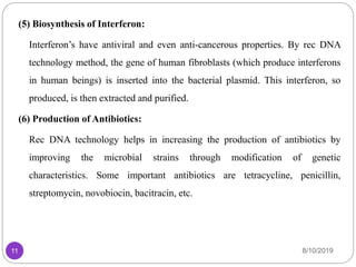 RECOMBINANT DNA TECHNOLOGY | PPTX