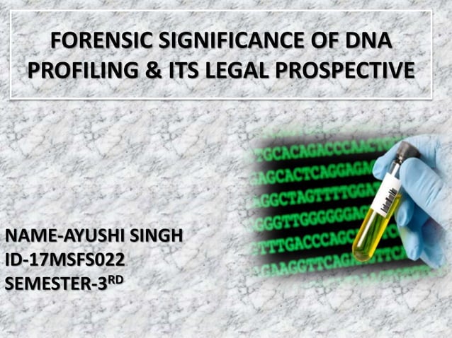 Forensic DNA Profiling | PPTX | Genealogy and Ancestry | Hobbies ...
