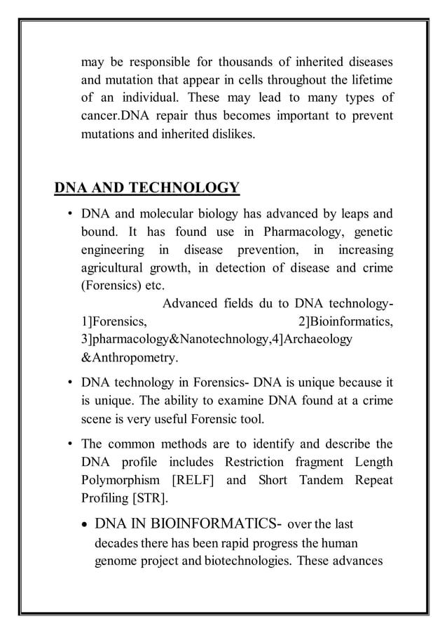 Dna | DOCX | Genetics | Science