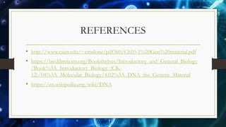 DNA as genetic material | PPTX | Genetics | Science