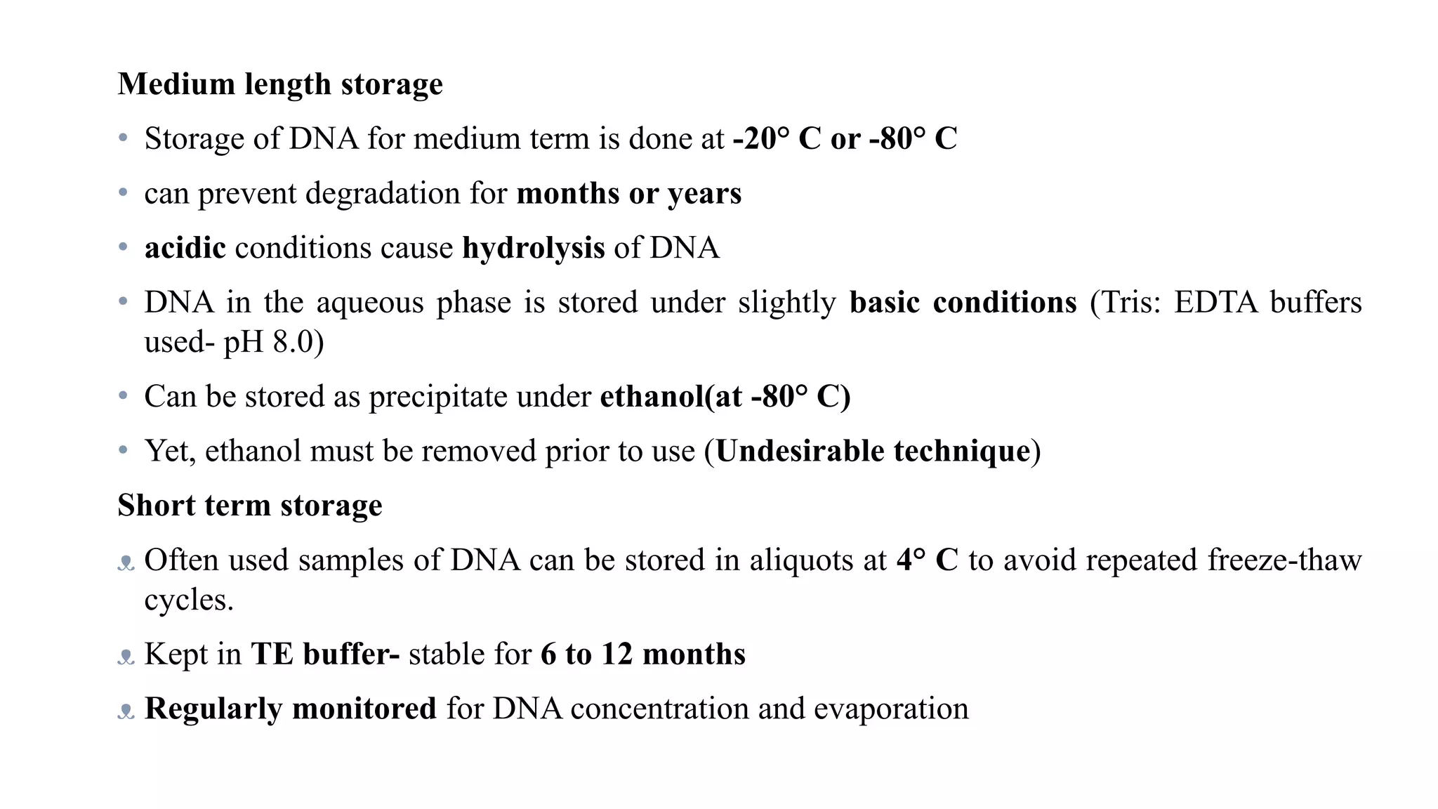 Dna Basics On Isolation Quantification Storage Pptx Biological Sciences Science