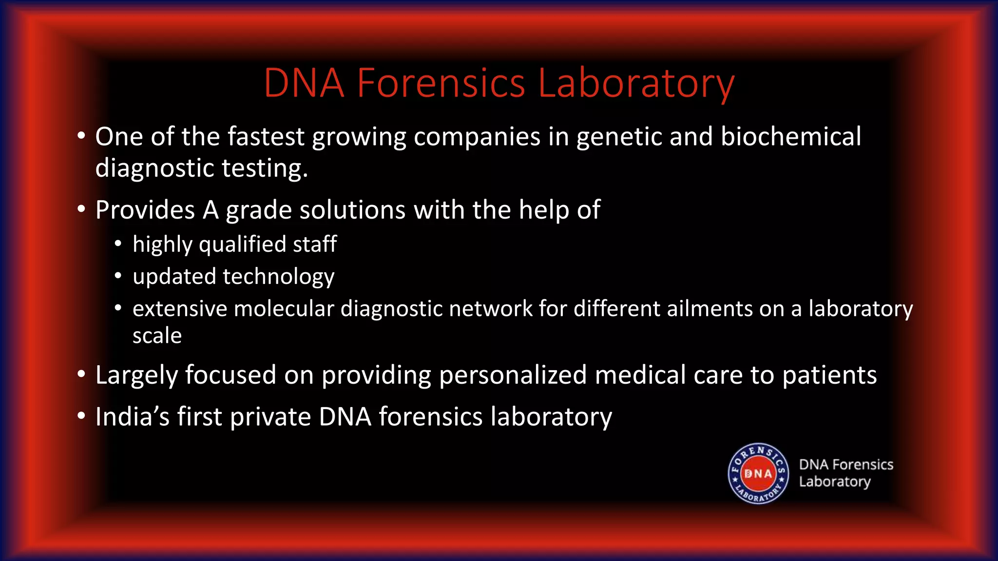 Dna Forensics Lab | PPT