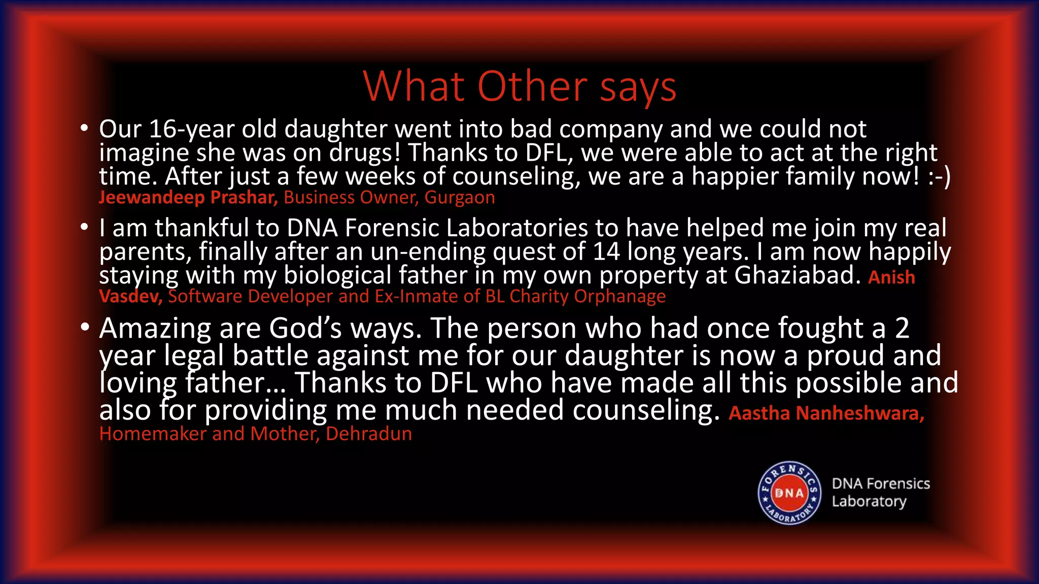 Dna Forensics Lab | PPTX