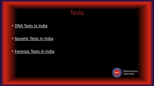 Dna Forensics Lab | PPT