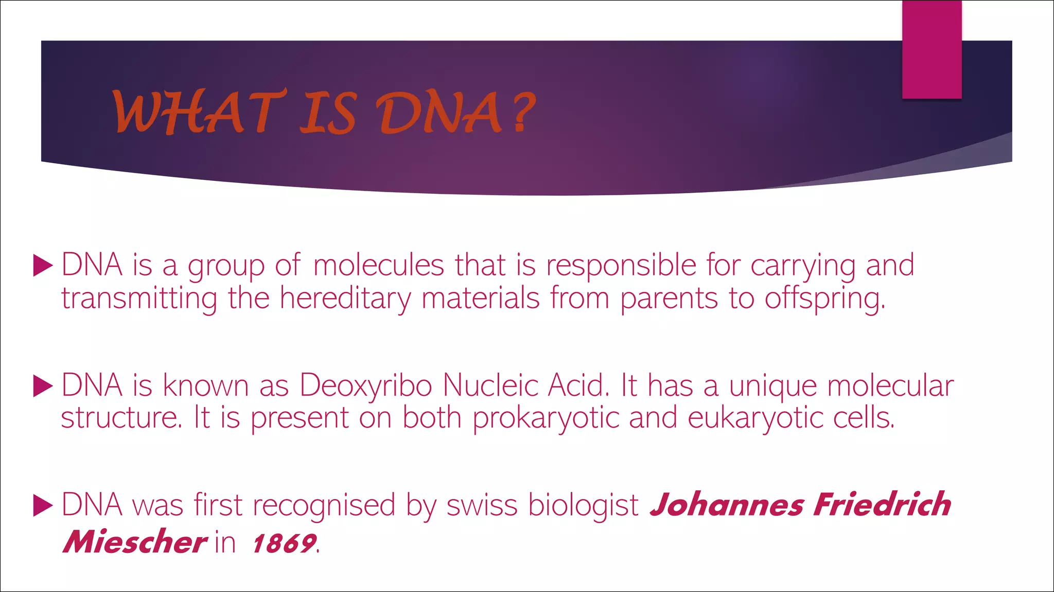 Structure and Functions of DNA. | PDF