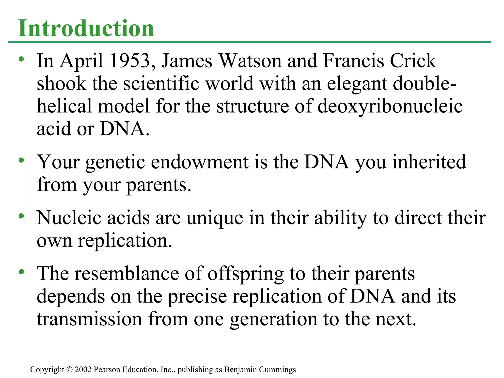 Dna History And Replication Review | PPT