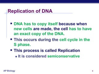 DNA-Replication biology Lesson 3rd Quarter | PDF