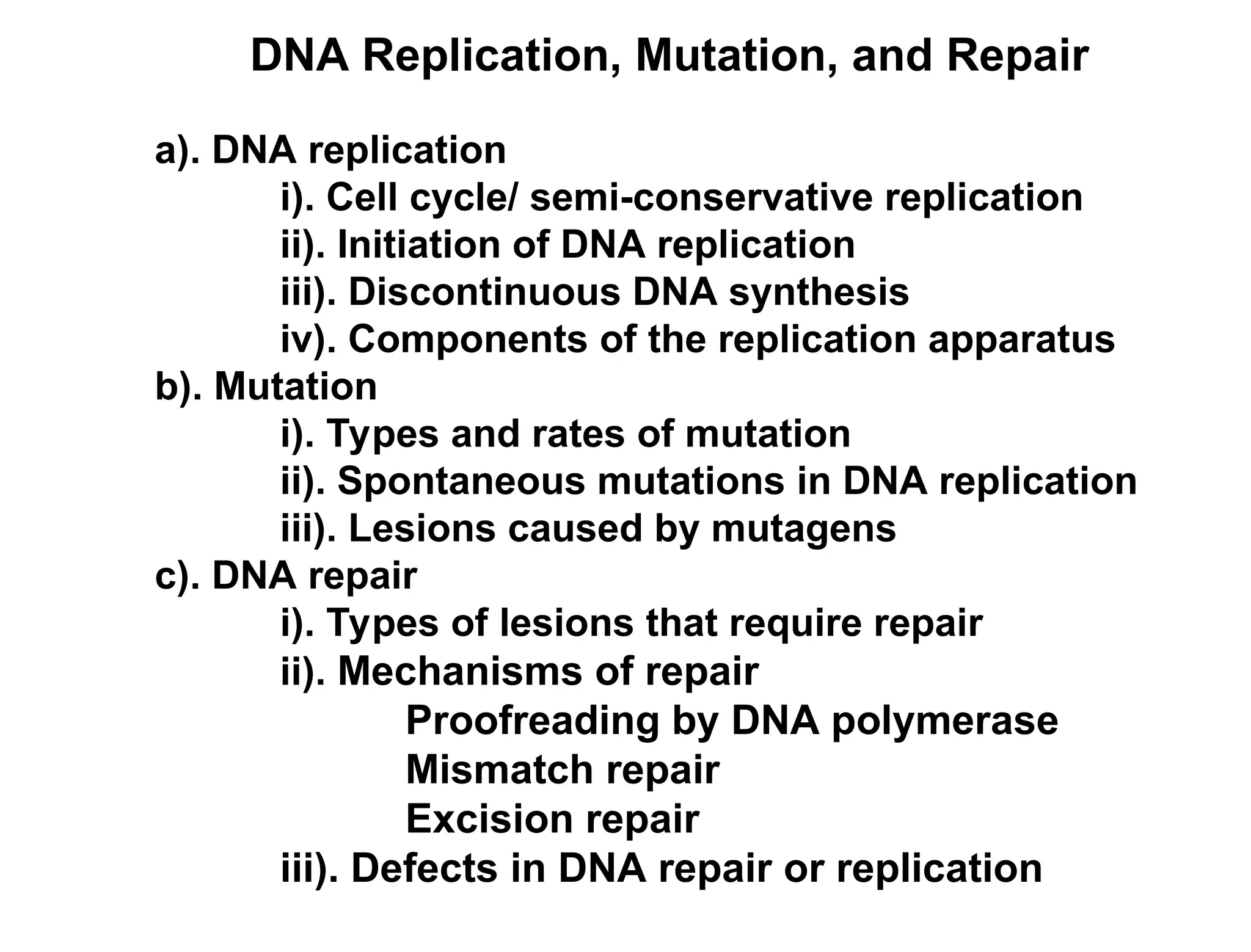 DNA-Replication-Mutation-and-RepairDNA-Replication-Mutation-and-Repair ...