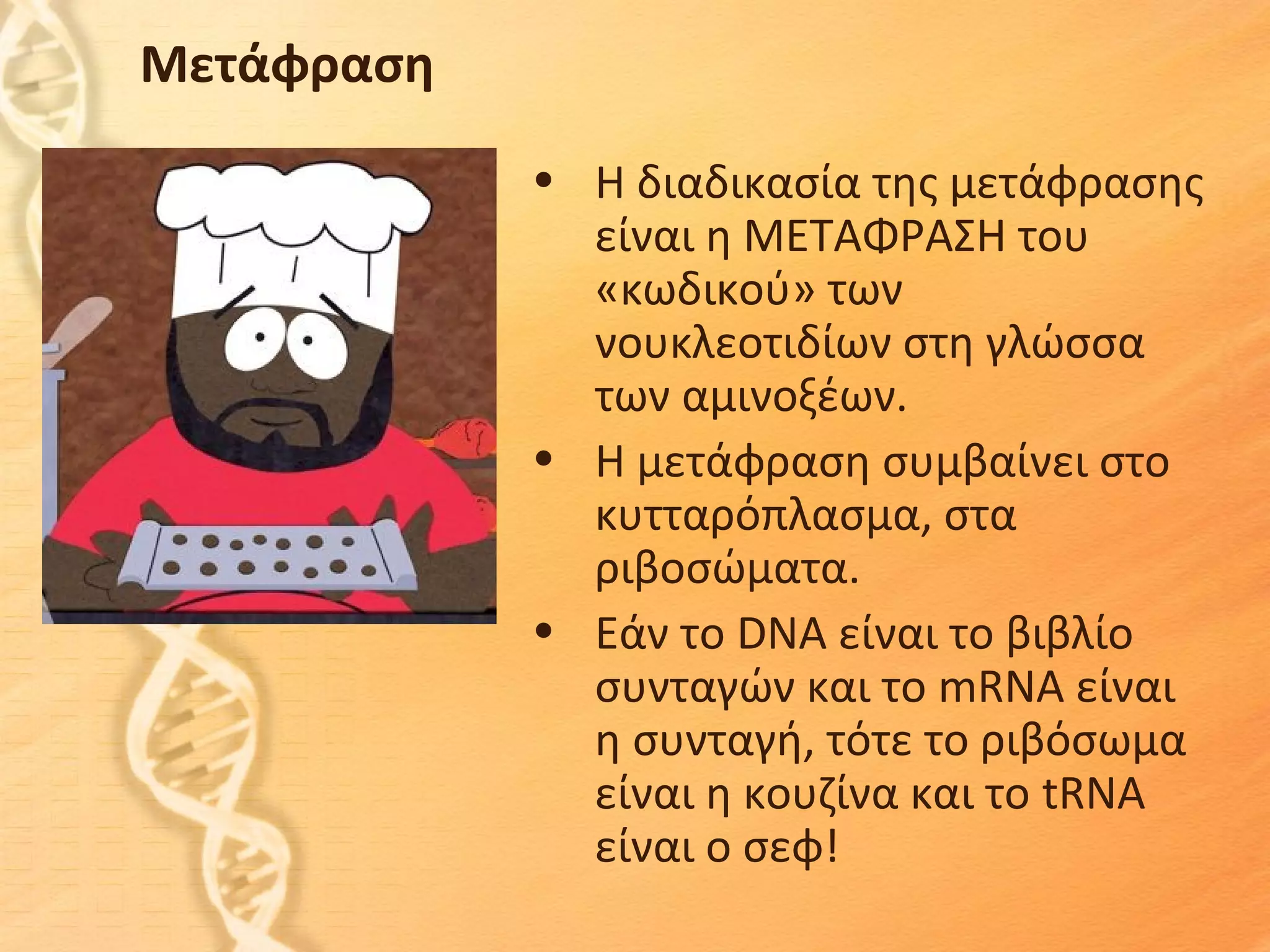 Αντιγραφή, μεταγραφή, μετάφραση: Η ροή της γενετικής πληροφορίας | PPT