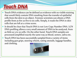 DNA and criminology future or dead end | PPT