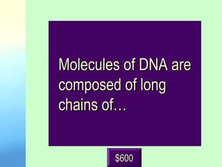 DNA & Protein Synthesis Jeopardy | PPT